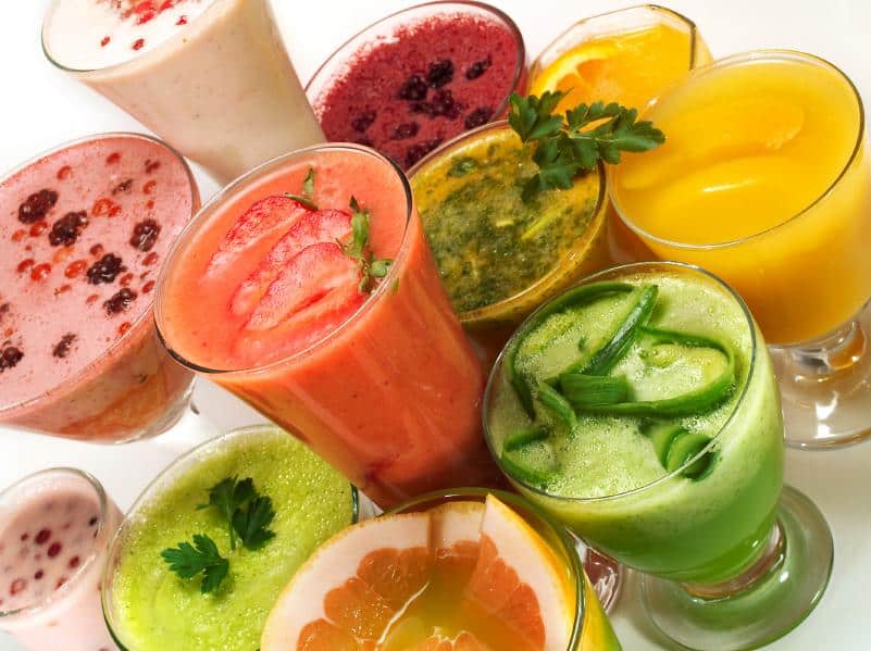 Smoothie ricette di frutta e di verdura centrifugata